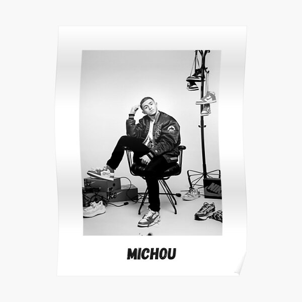 "Michou - Black and white portrait" Poster by CARLYXE | Redbubble