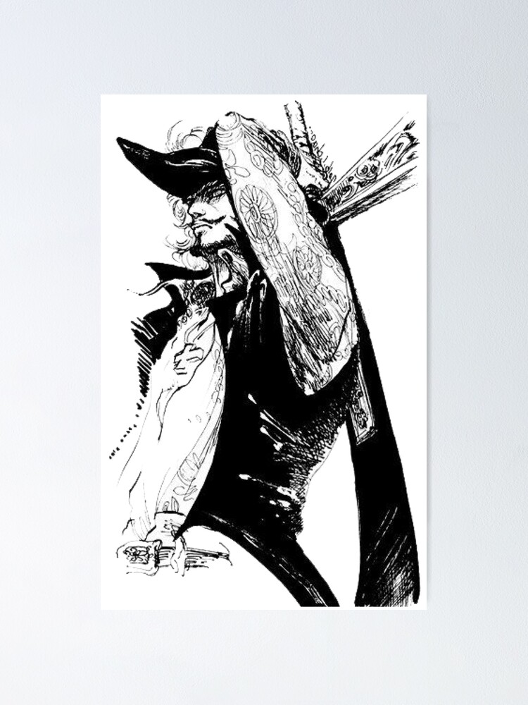 "One piece - Mihawk and his long sword" Poster for Sale by Trikst ...