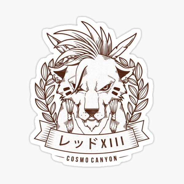 "Red XIII Cosmo Canyon" Sticker for Sale by AlundrART | Redbubble