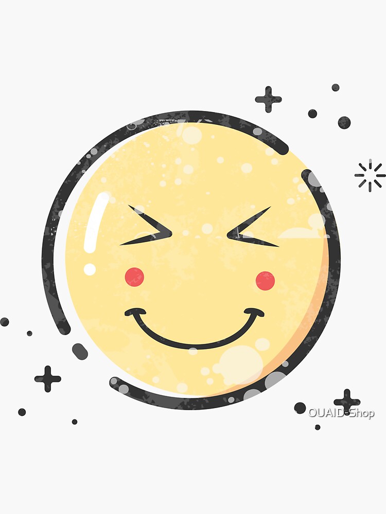 "Vintage yellow Smiley Face !" Sticker for Sale by OUAID-Shop | Redbubble