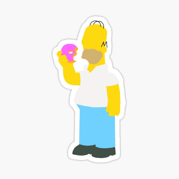 "Mmmmm Donuts" Sticker for Sale by stuffonthings | Redbubble