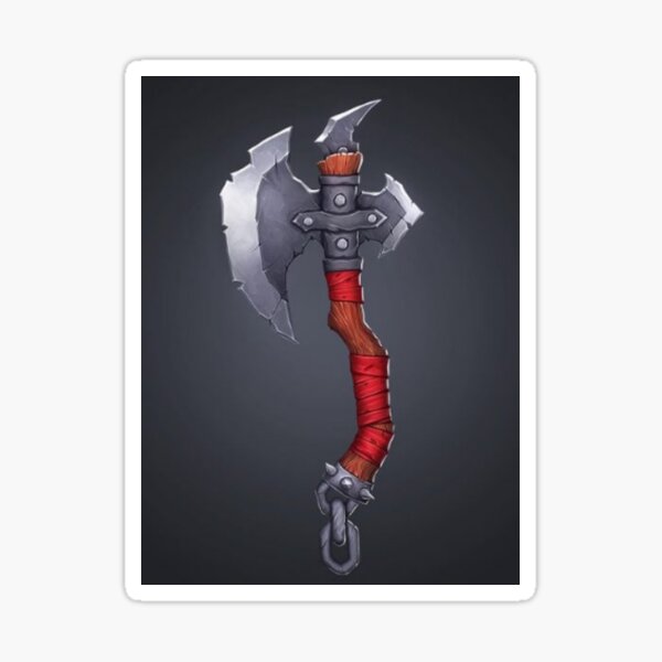 "stylized axe" Sticker for Sale by sherazahmad | Redbubble