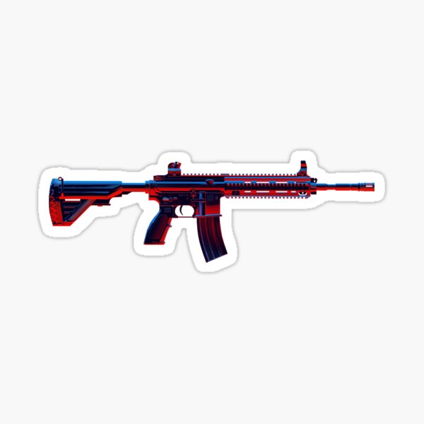 "M4 Assault Rifle" Sticker by Lootprint | Redbubble
