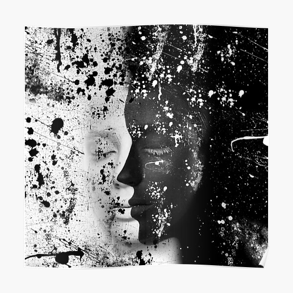 "2 FACE " Poster for Sale by johnnyssandart | Redbubble