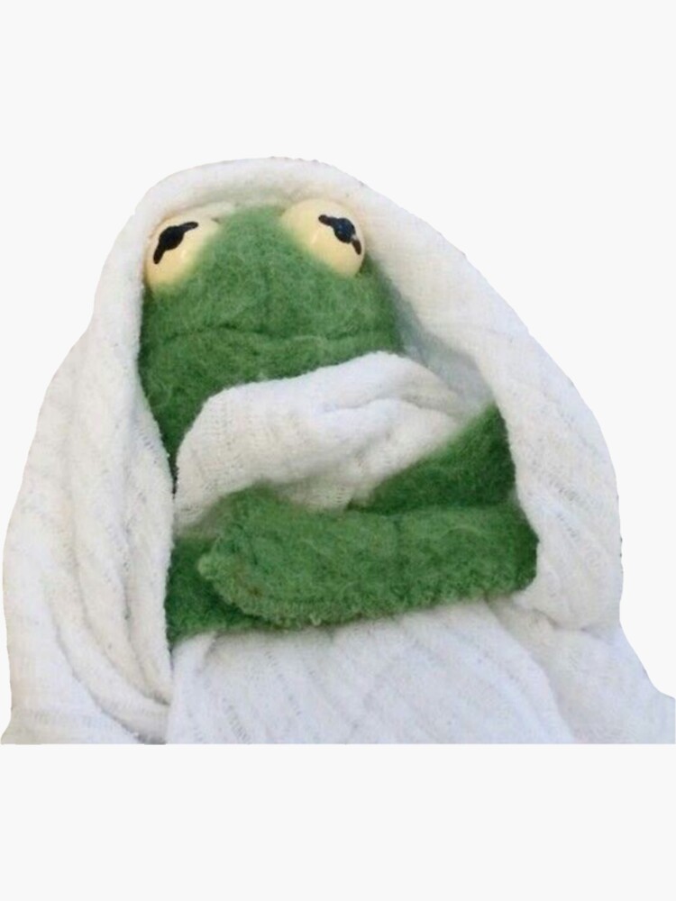 "Kermit blanket" Sticker for Sale by peachysage | Redbubble