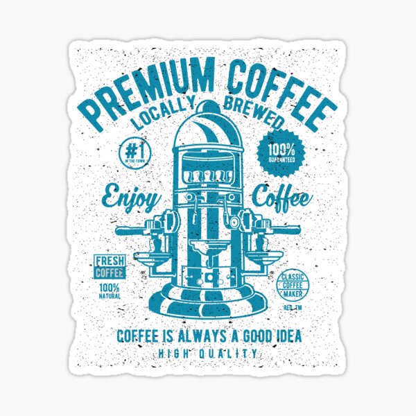 "Classic Coffee Maker" Sticker for Sale by davidgalanart | Redbubble