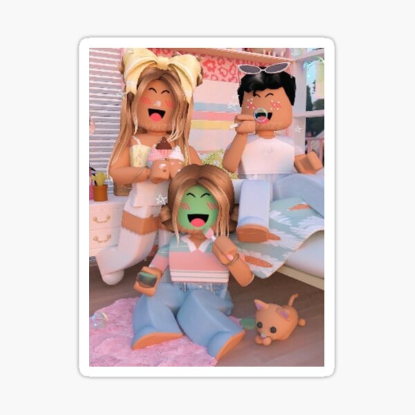 "aesthetic roblox girl" Sticker by Sammotalukdar | Redbubble