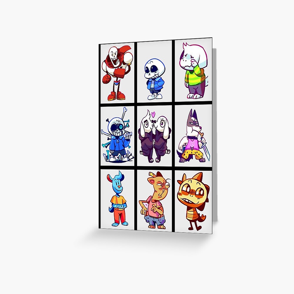 "Undertale - Characters" Greeting Card for Sale by SHUEISHA | Redbubble