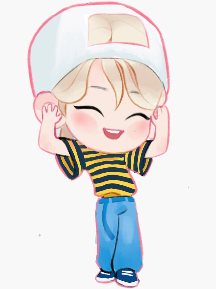 "Sunoo Chibi Hey Tayo" Sticker for Sale by deerseung | Redbubble