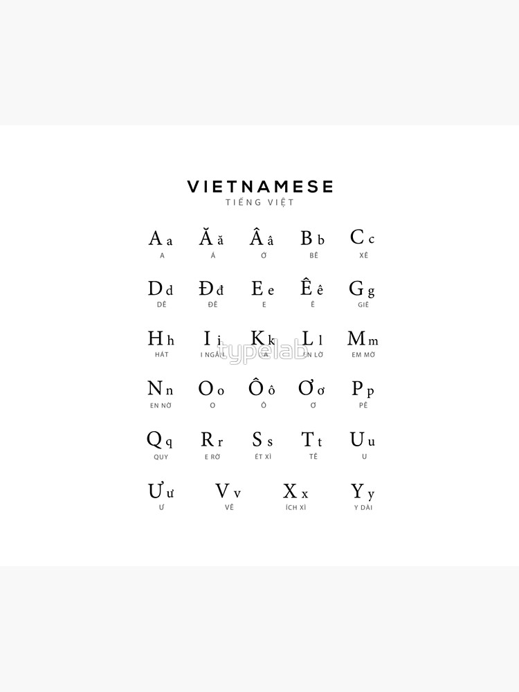 Vietnamese Alphabet Chart Tiếng Việt For Beginners: An In Depth