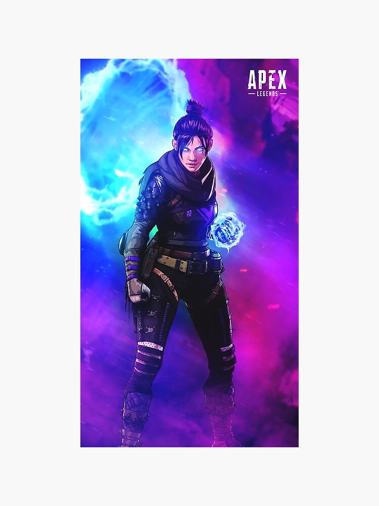 "Poster Apex Legends Wraith." Sticker by XCAMMX | Redbubble