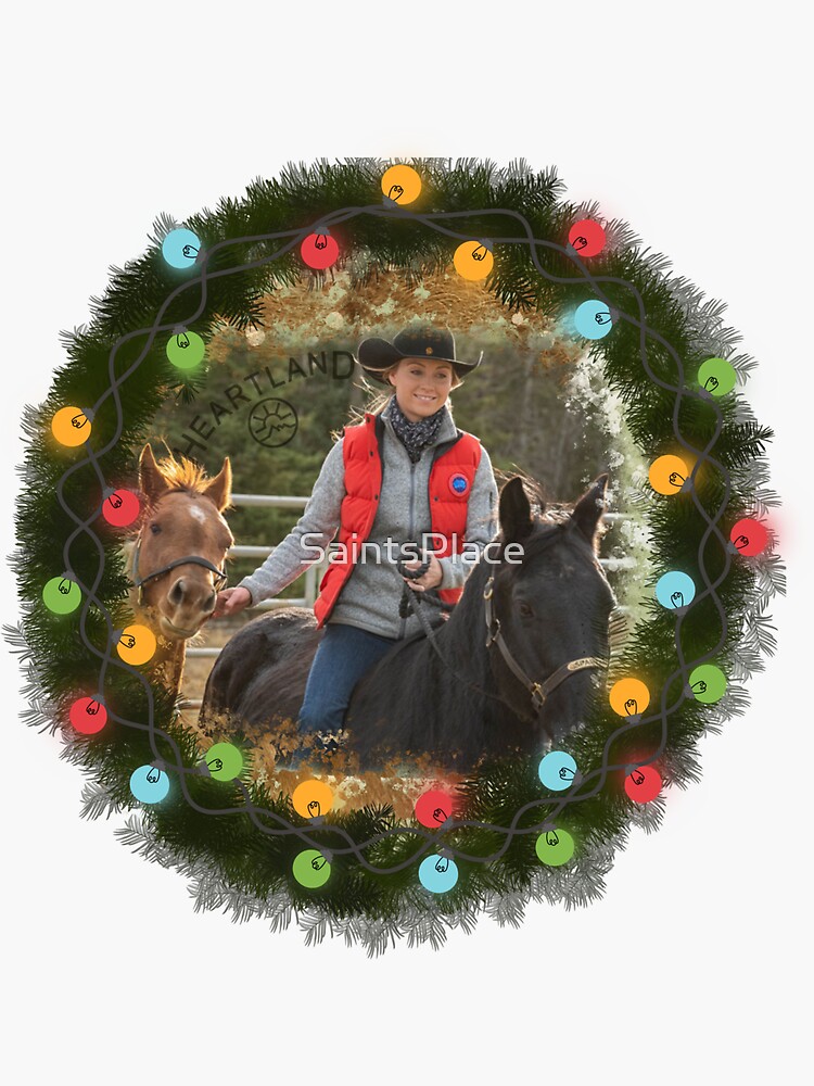"Heartland Christmas " Sticker by SaintsPlace | Redbubble