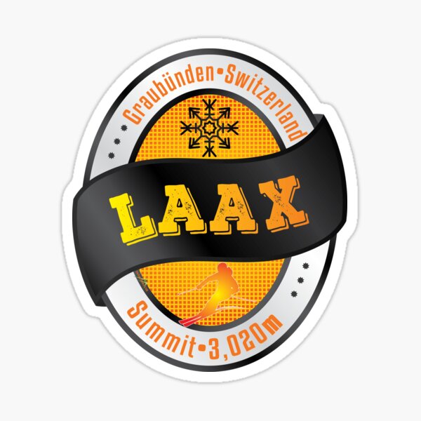 "Laax Ski Switzerland Skiing Alps Sticker T-Shirt 03" Sticker for Sale ...