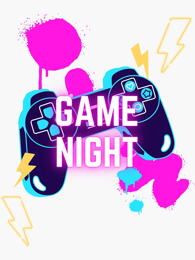 "Game Night with Friends, Gaming svg, " Sticker for Sale by Elaf4design ...