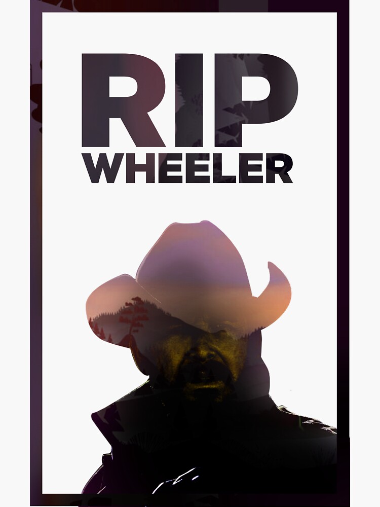"rip wheeler" Sticker for Sale by Mashm | Redbubble