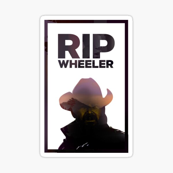 "rip wheeler" Sticker for Sale by Mashm | Redbubble