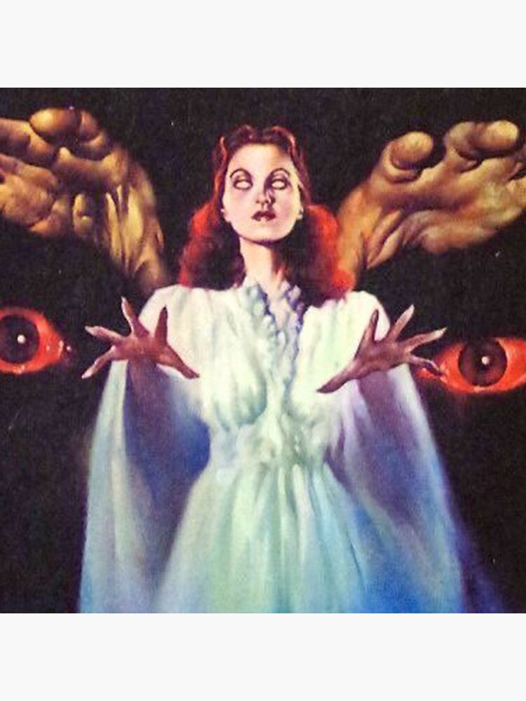 "vintage pulp horror art" Sticker for Sale by Flavee | Redbubble