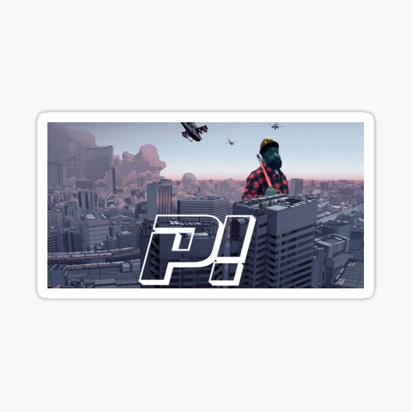 "P!" Sticker for Sale by Daviscoatings | Redbubble