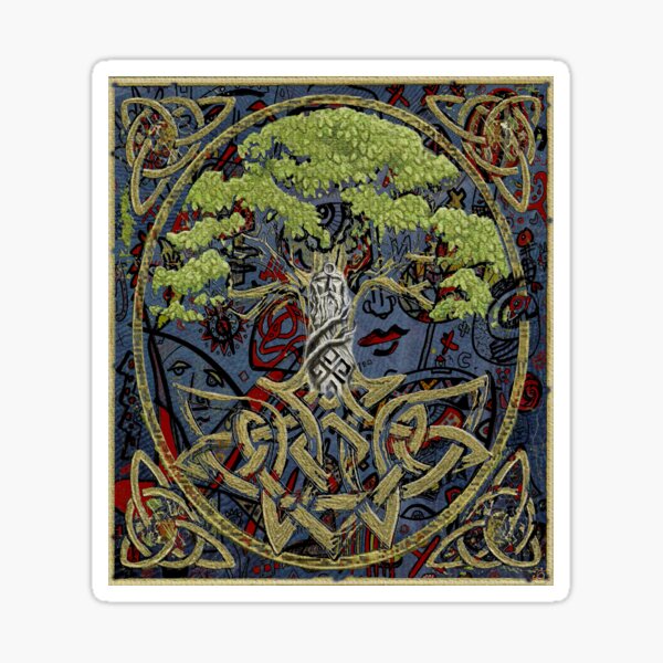 "Perun ,oak and druids" Sticker for Sale by b-jovanovic | Redbubble