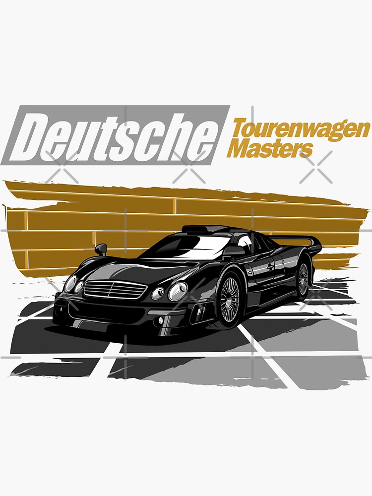 "Mercy CLK GTR Black" Sticker for Sale by SirupLeci | Redbubble