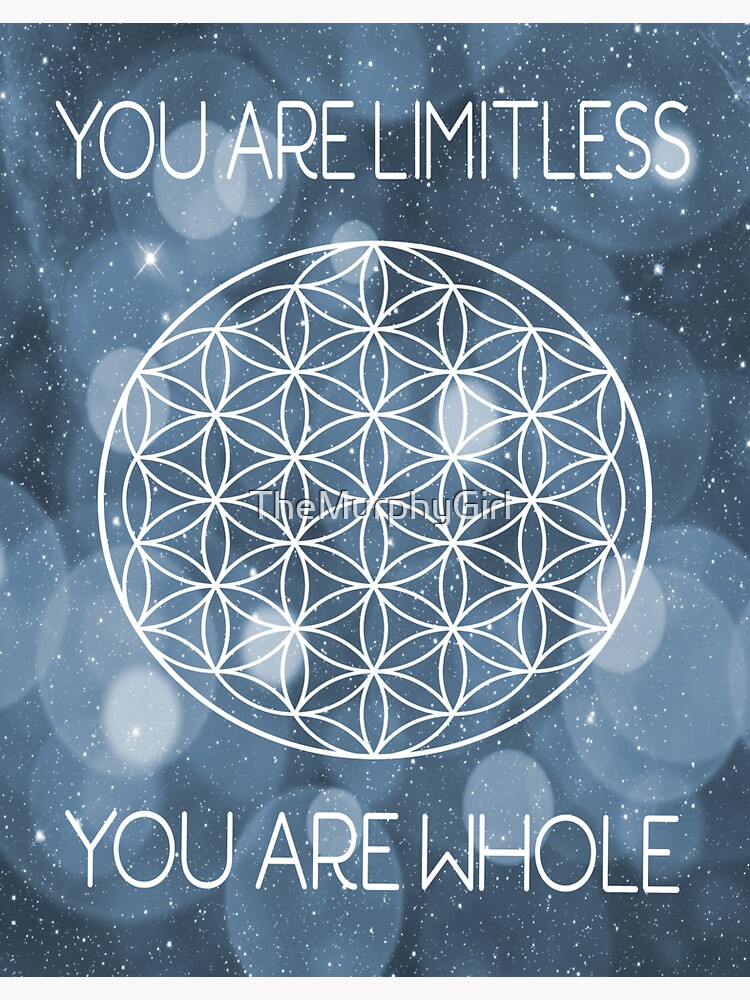 "Sacred Geometry Art You Are Limitless" Sticker for Sale by ...
