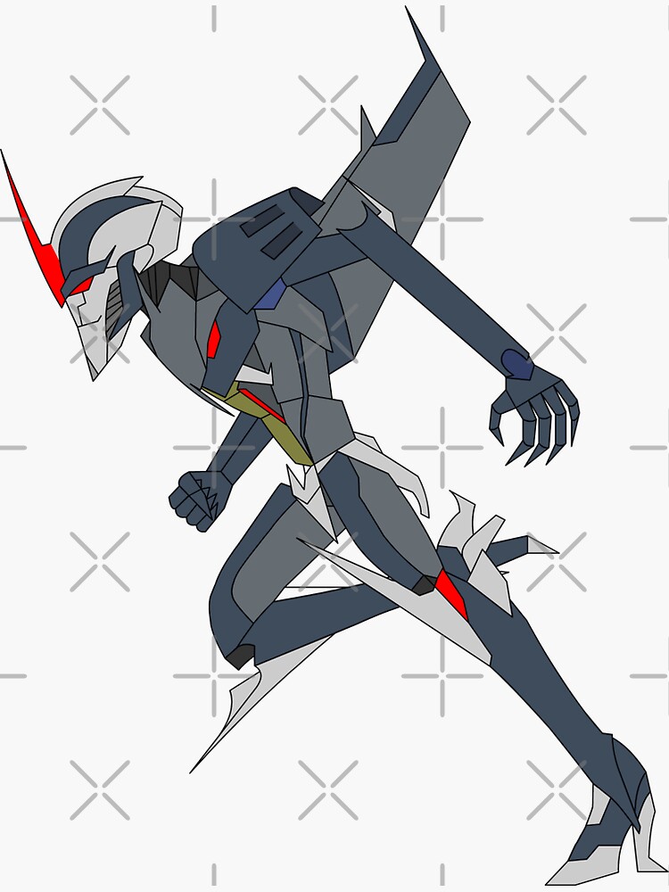 "TFP Starscream :" Sticker for Sale by orgxiiiorg | Redbubble