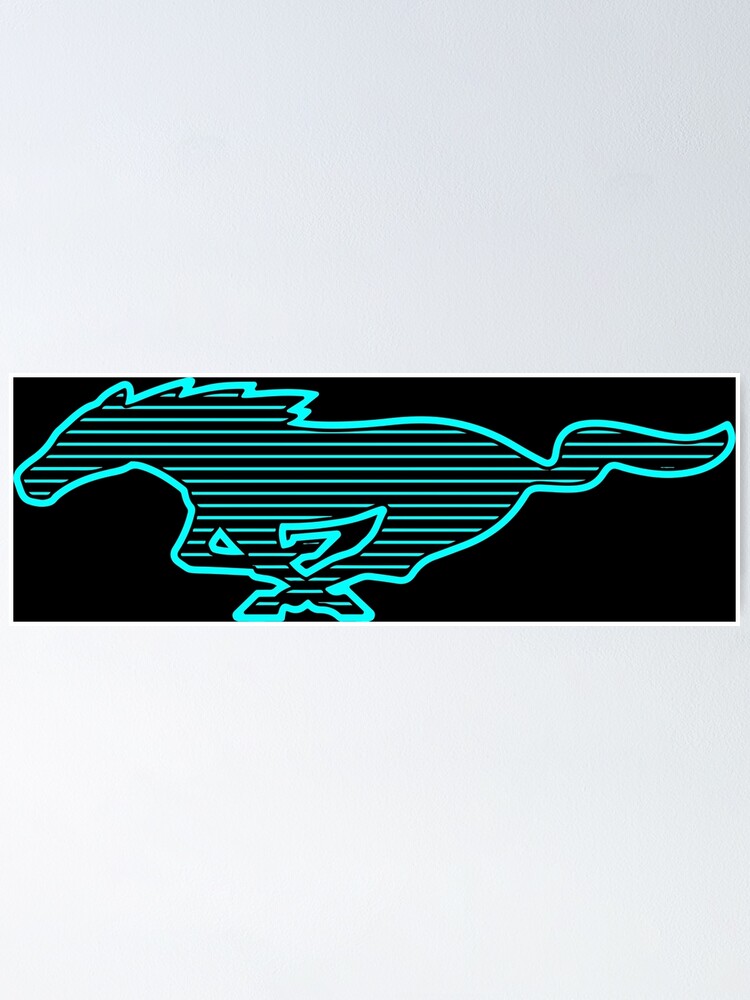 "FORD MUSTANG MACH E LOGO" Poster for Sale by dakhildesigns | Redbubble