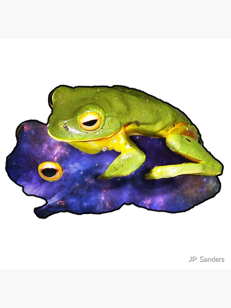 "I love space frogs " Poster for Sale by hacaliah | Redbubble