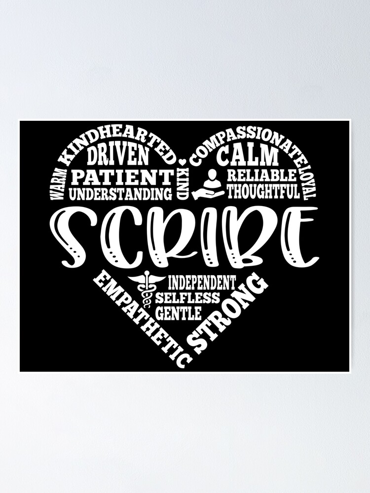 "Sscribe, ER scribe for medical records" Poster for Sale by ...
