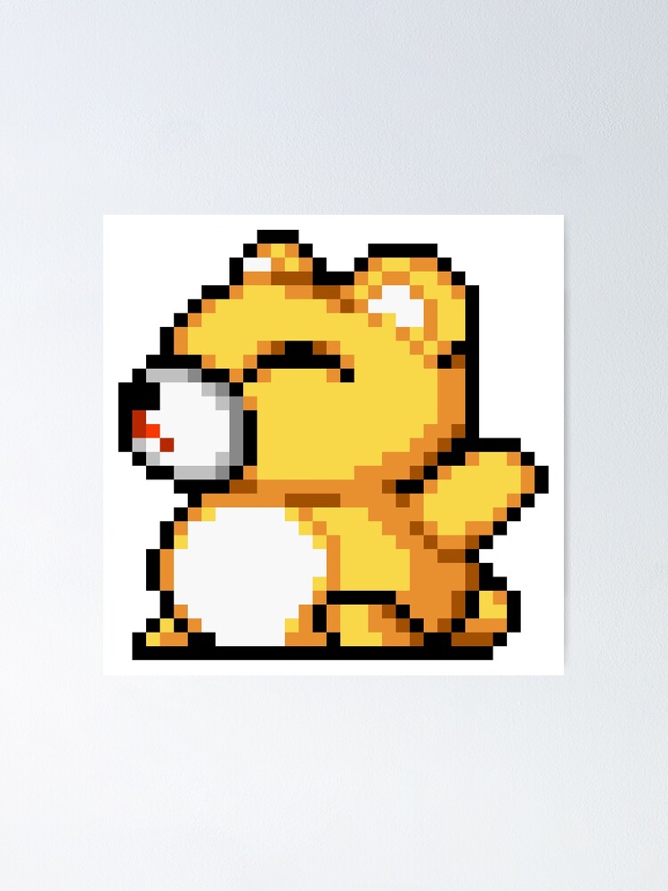 "Monzaemon / Teddymon - Pixel Art" Poster for Sale by Y-M-D | Redbubble