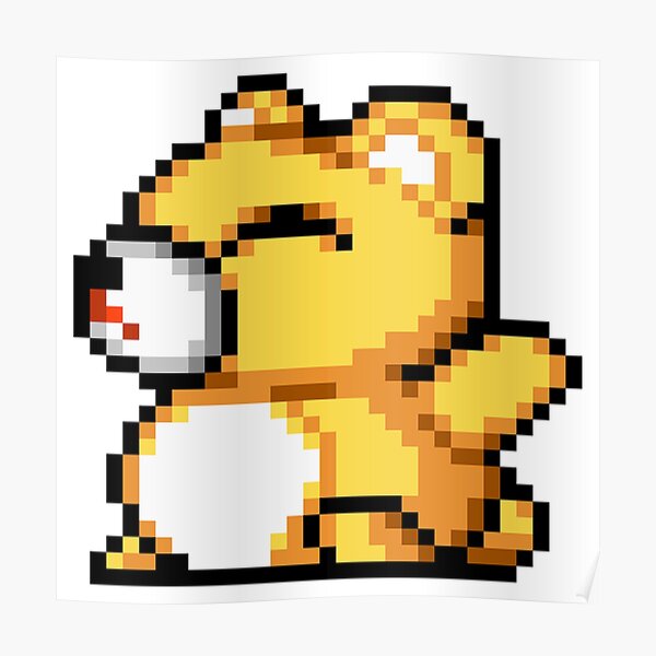 "Monzaemon / Teddymon - Pixel Art" Poster for Sale by Y-M-D | Redbubble