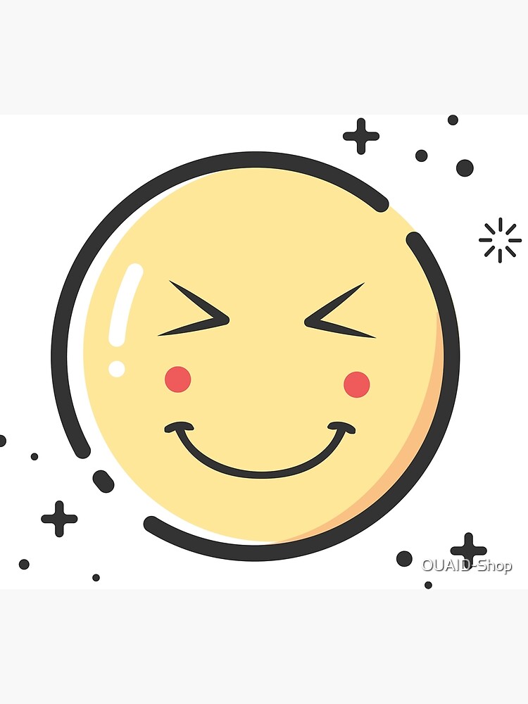"Neutral Simple Smiley Face !" Poster for Sale by OUAID-Shop | Redbubble
