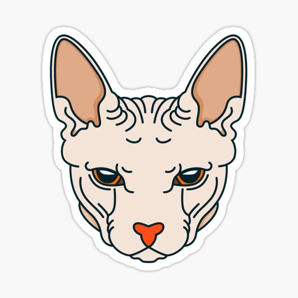 "Sphynx" Sticker for Sale by mattias39 | Redbubble