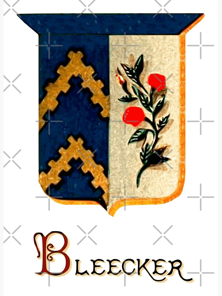 Póster «Escudo de armas de la familia Bleecker» de Heraldica | Redbubble