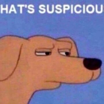 "Suspicious Dog Meme" Sticker for Sale by JoeyGsShop | Redbubble