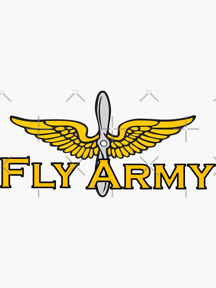 "Fly Army with Prop and Wing" Sticker for Sale by ATO-Store | Redbubble