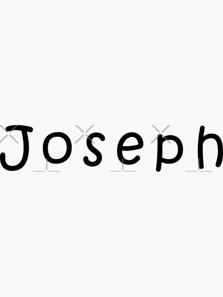 "Joseph name" Sticker by gmstockstudio | Redbubble
