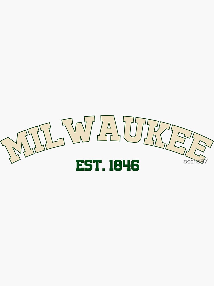 "Milwaukee 1846 Design" Sticker for Sale by occho97 | Redbubble