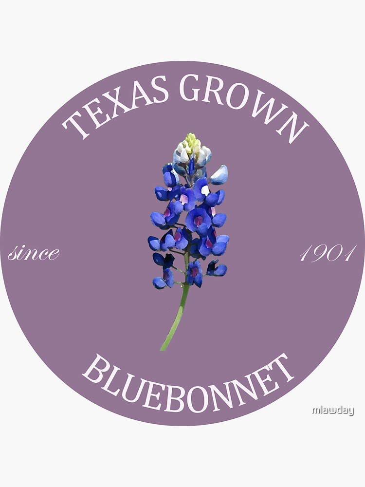 "Texas Grown" Sticker for Sale by mlawday | Redbubble