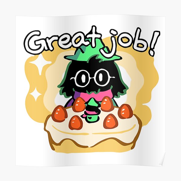 "Deltarune Ralsei Overworld" Poster by MikaPrint | Redbubble