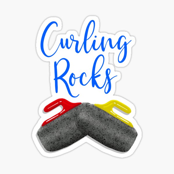 "Curling Rocks" Sticker for Sale by QBFCanada | Redbubble