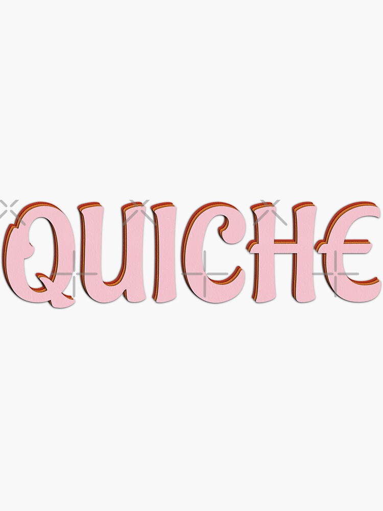 "Quiche" Sticker for Sale by cath-elizabeth | Redbubble