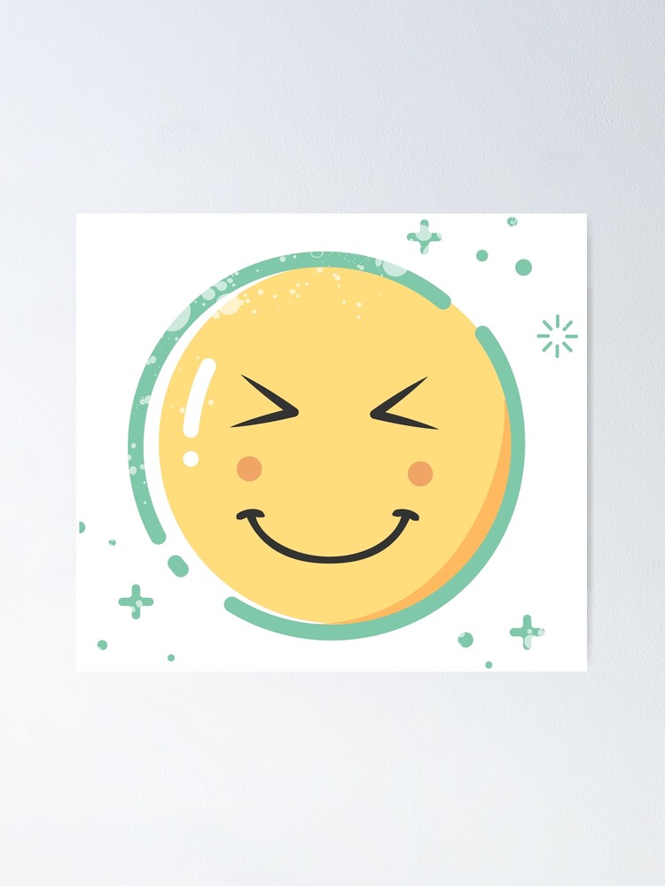 "Neutral Smiley Face !" Poster by OUAID-Shop | Redbubble
