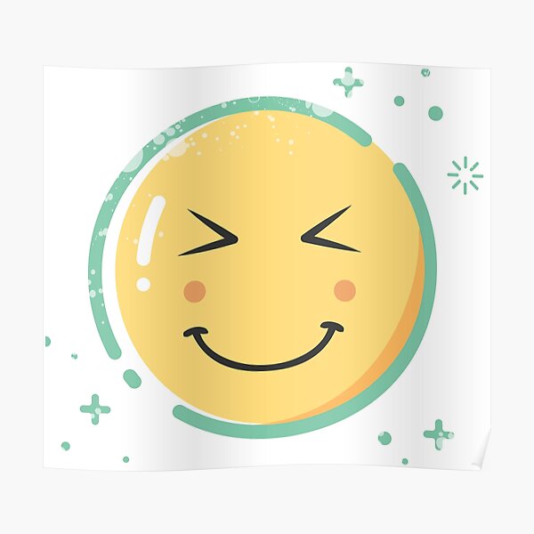 "Neutral Smiley Face !" Poster by OUAID-Shop | Redbubble