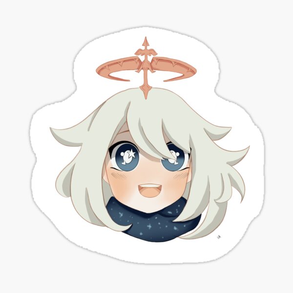 "Happy Paimon " Sticker for Sale by imturtleduck | Redbubble