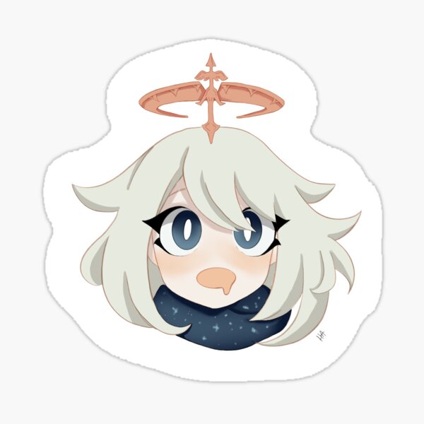 "Hungry Paimon " Sticker for Sale by imturtleduck | Redbubble