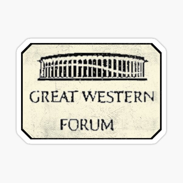 "Great Western Forum" Sticker for Sale by DeadStadium | Redbubble
