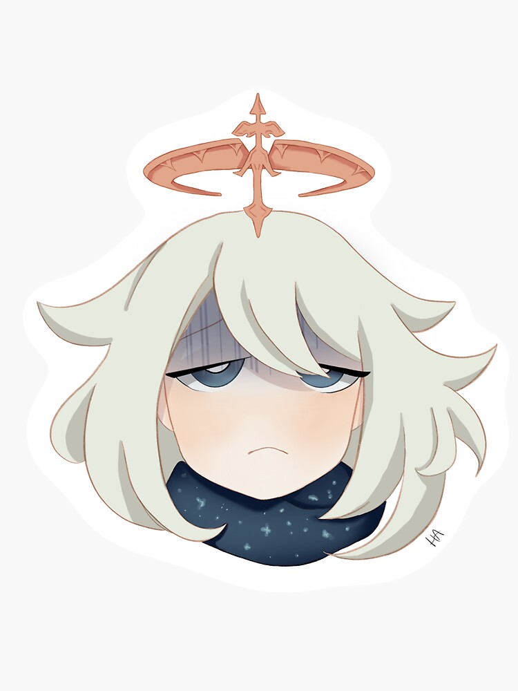 "Tired Paimon " Sticker for Sale by imturtleduck | Redbubble