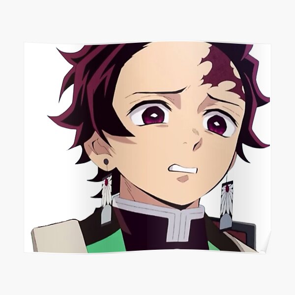 "Disgusted Tanjiro - HQ+ Quality" Poster by shashithej | Redbubble
