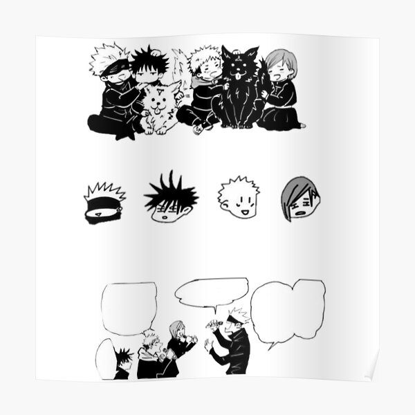 "Jujutsu Kaisen Team Gojo" Poster for Sale by DripCulture | Redbubble